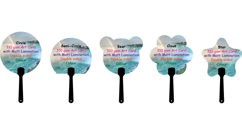 Hand Fans (With handle) - Printing Theory